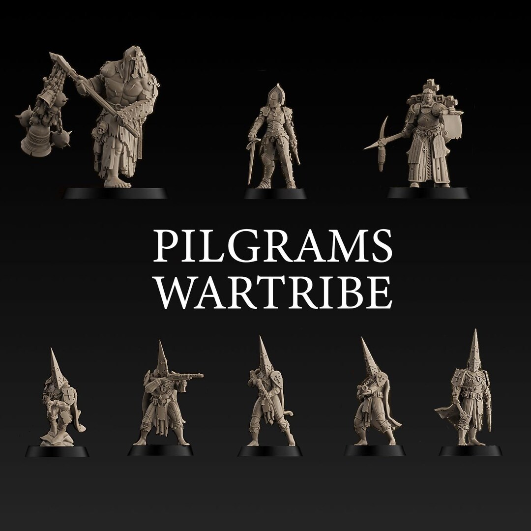 Pilgrims Wartribe - 3D Printed Miniatures - Compatible With Your ...
