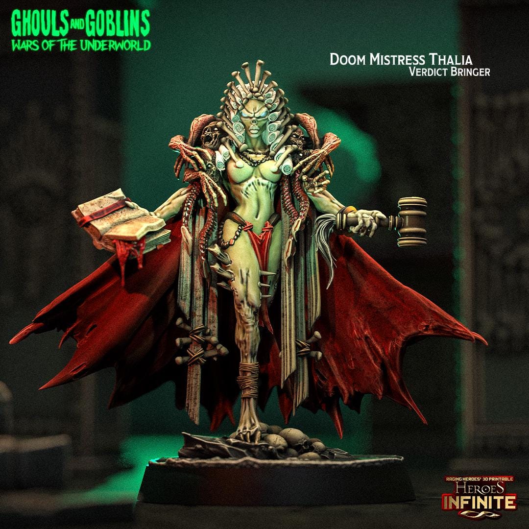 Doom Mistress Thalia – Verdict Bringer - the Arbiter of Fate - Etsy