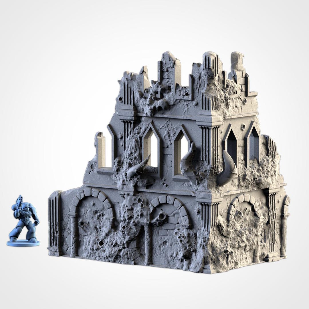 Infected Ruins - Modular Warzone Terrain for 28–32mm Wargames | Grim ...