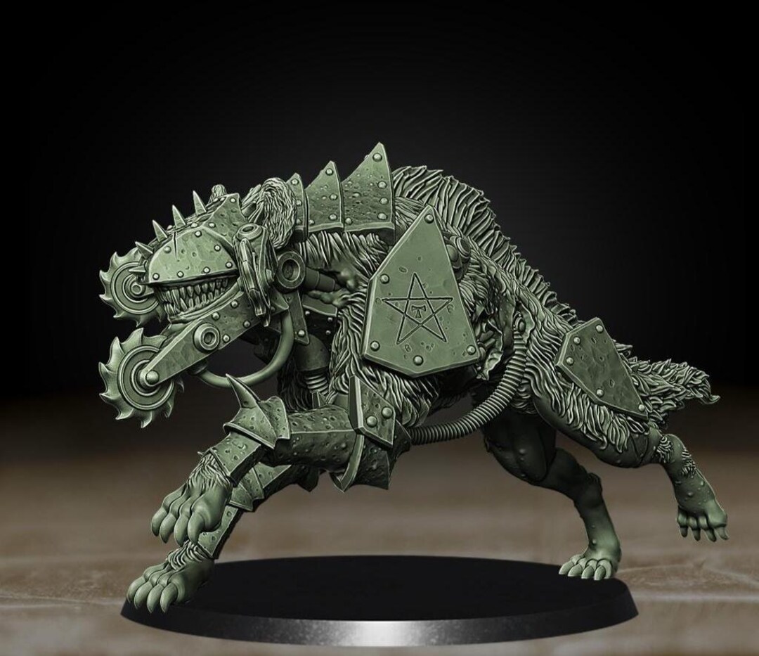 Cadaver Corps War Hyena 2 – Grimdark Bio-mechanical Beast - Etsy