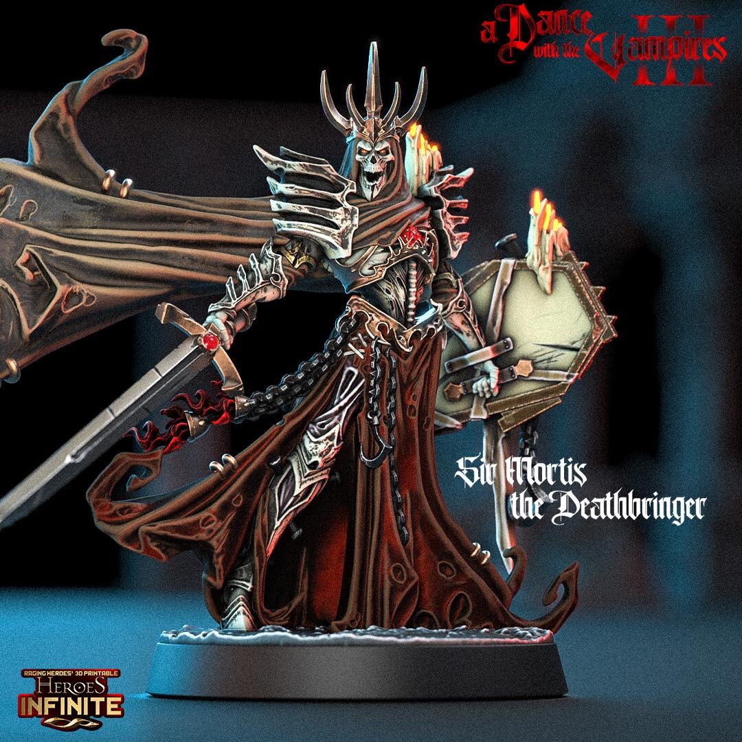 Sir Mortis, the Deathbringer Fantasy RPG Hero Model - Etsy