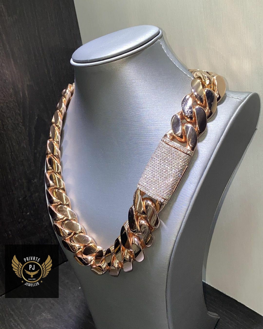 1KILO Handmade 28mm 24 Miami Cuban Link Chain Heavy Solid 925 Sterling ...