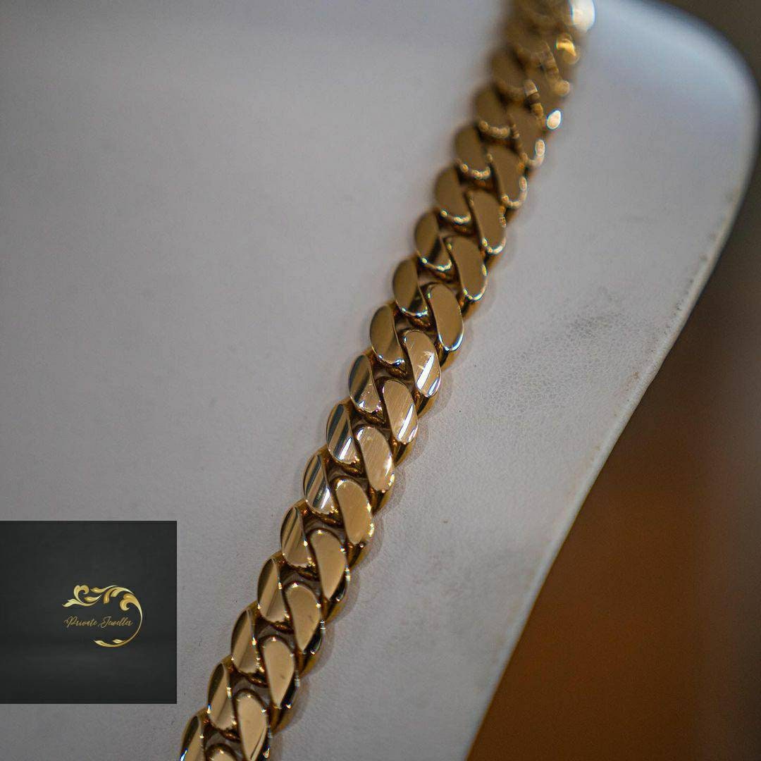 Handmade 12mm 24 Miami Cuban Link Chain 210grams Heavy Solid 925 ...