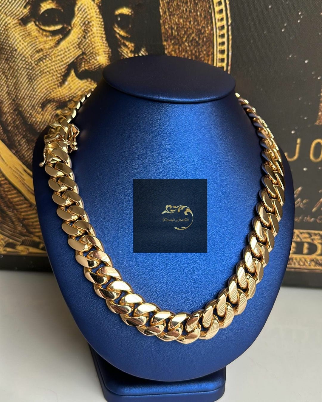 Handmade 18mm 22" Miami Cuban Link Chain 420grams Heavy Solid 925 ...