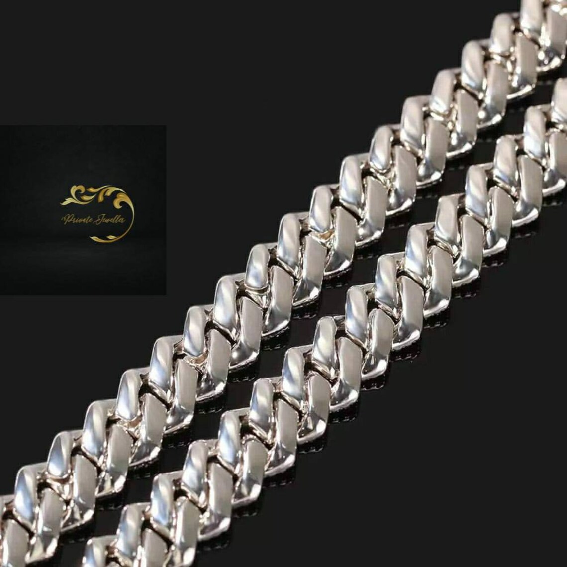 Cuban Chain 12mm Miami Cuban Link Chain Vvs Moissanite Diamond Stubbed ...