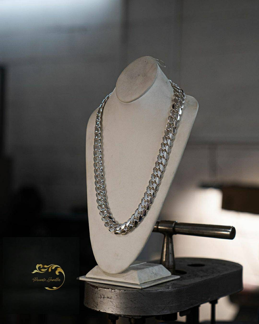 Handmade 18mm 28 Miami Cuban Link Chain 450grams Heavy Solid 925 ...