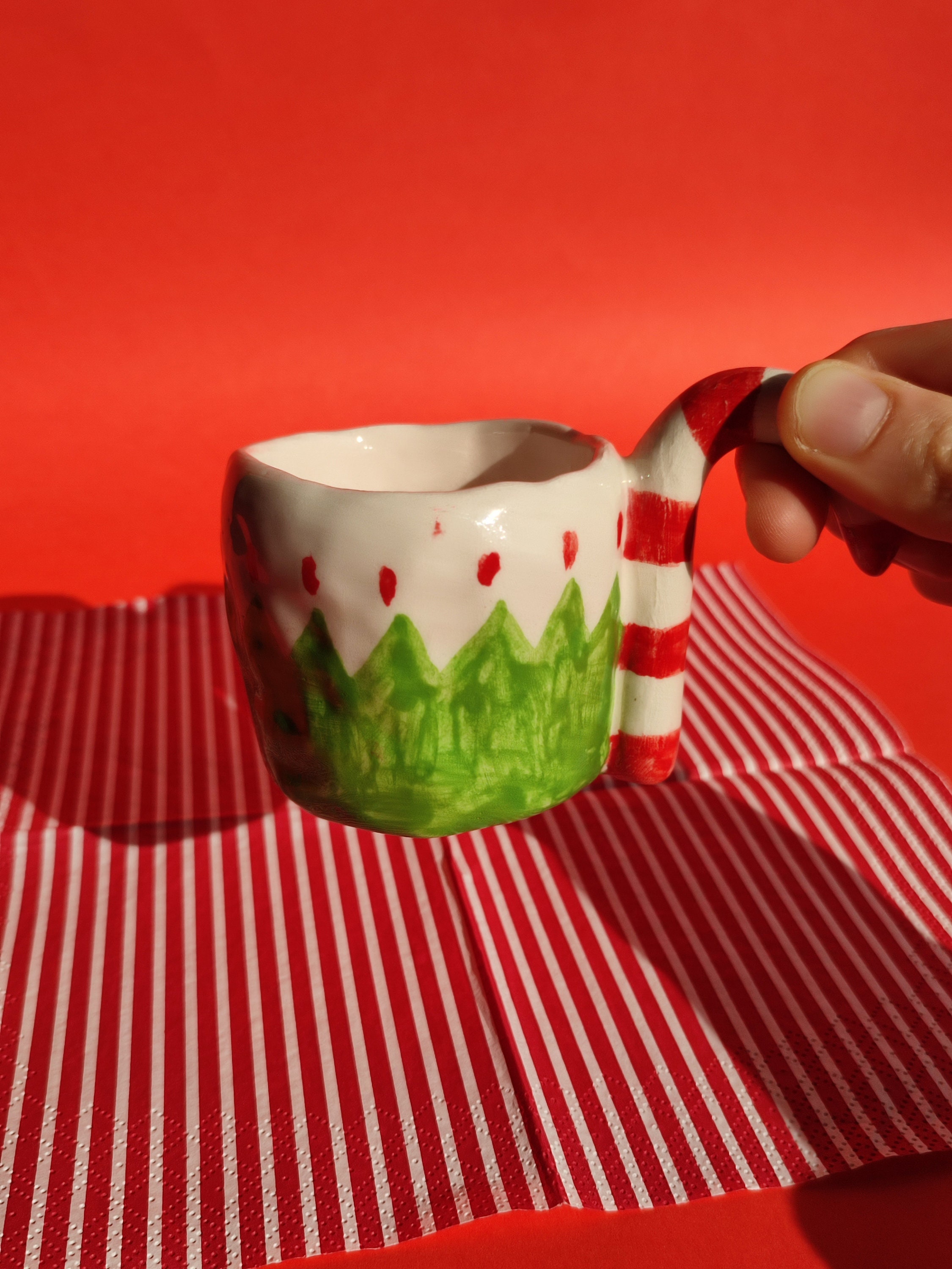 Mug Christmas - Handmade Pottery - Cute Coffee Mug - Unique Gift ...