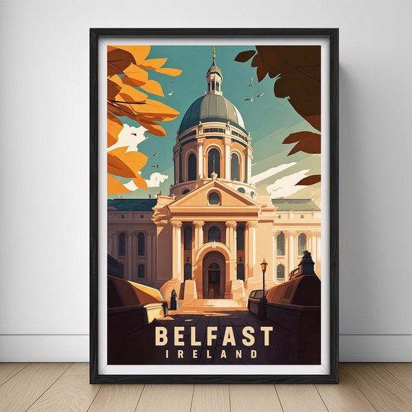 Belfast Poster - Etsy UK