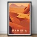 Namibia Desert Travel Poster,namibia Desert Wall Art Print,namib Desert ...
