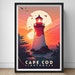 Cape Cod Massachusetts Travel Poster,cape Cod Wall Art Print ...
