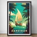 Zanzibar Beach Travel Poster,zanzibar Beach Wall Art Print,zanzibar ...