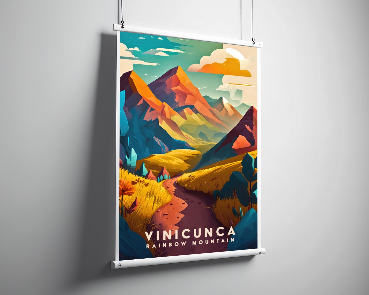 Vinicunca Peru Travel Poster,vinicunca Peru Wall Art Print,vinicunca ...