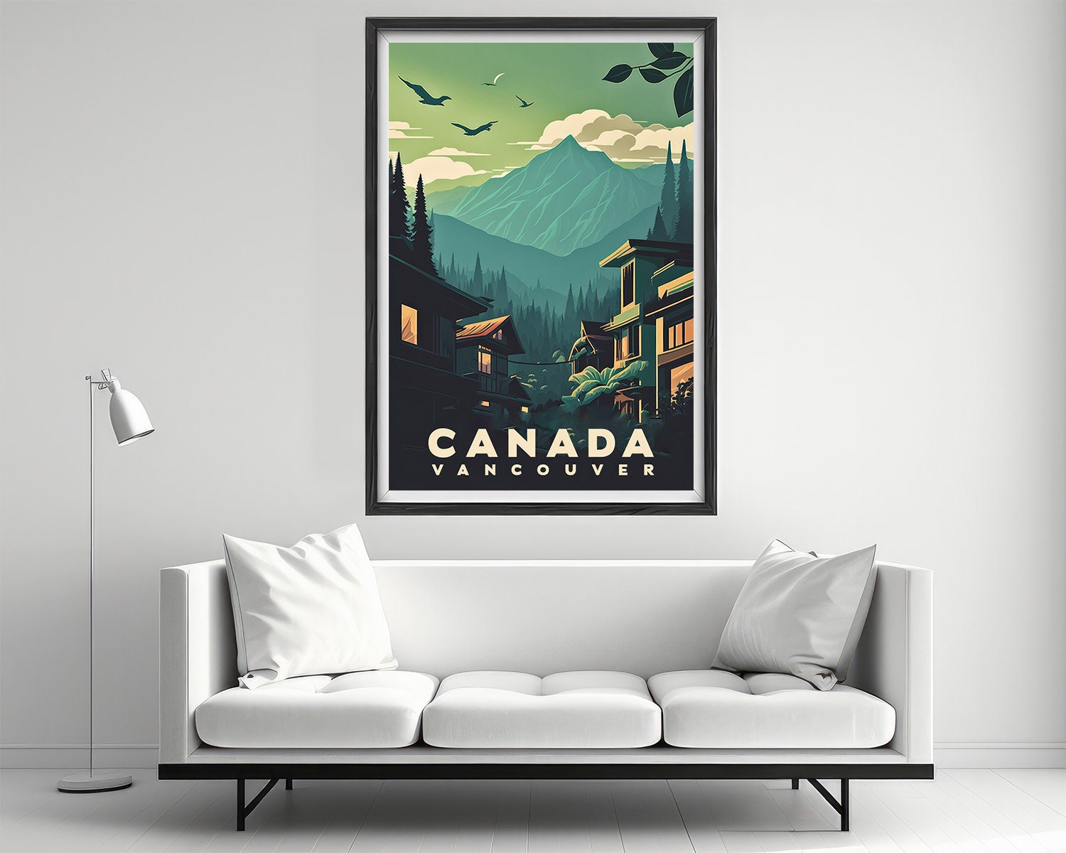 Vancouver Travel Poster,vancouver Canada Wall Art Print,vancouver ...