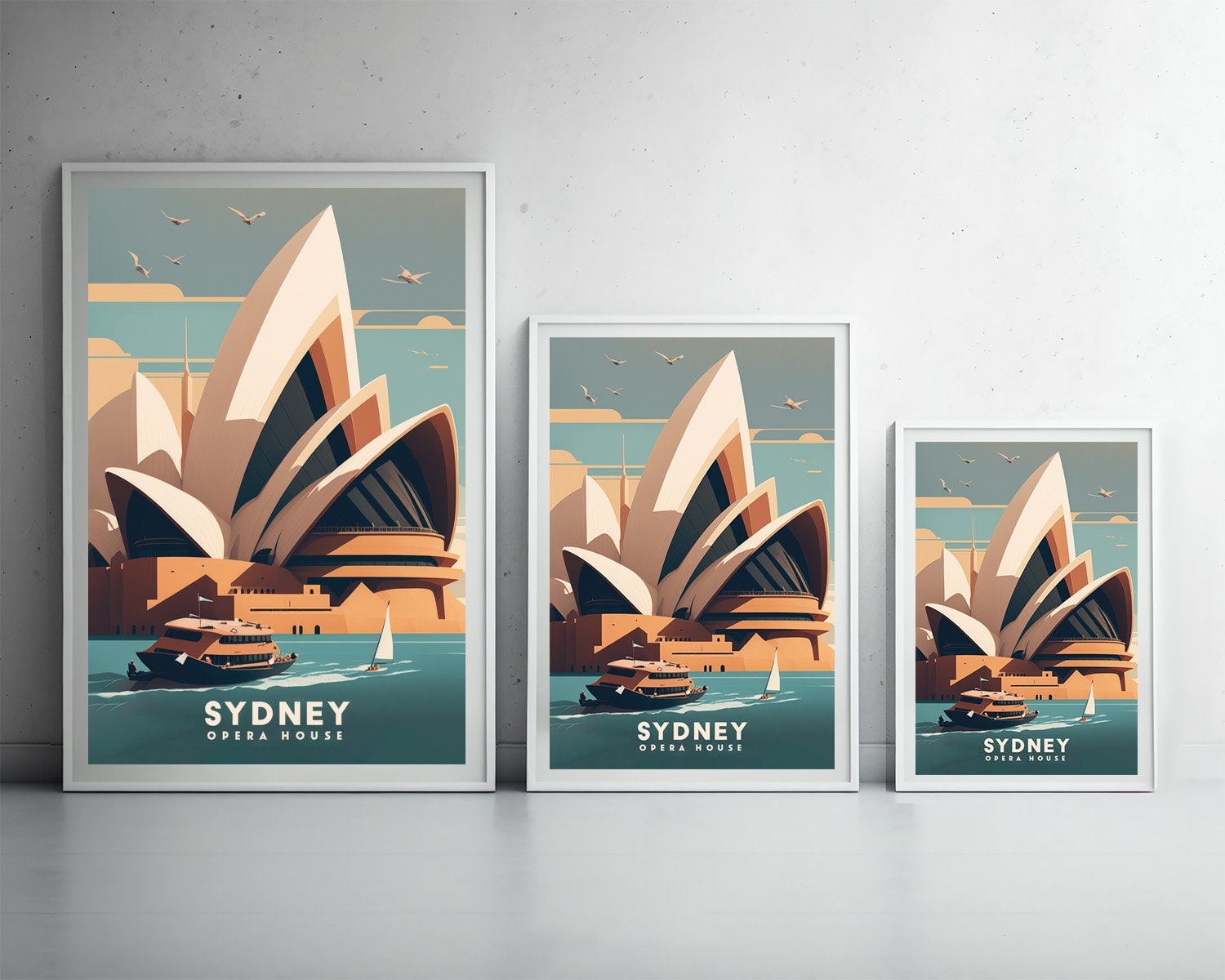 Sydney Poster,sydney Print,sydney Wall Art, Sydney Painting,sydney ...