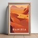 Namibia Desert Travel Poster,namibia Desert Wall Art Print,namib Desert ...