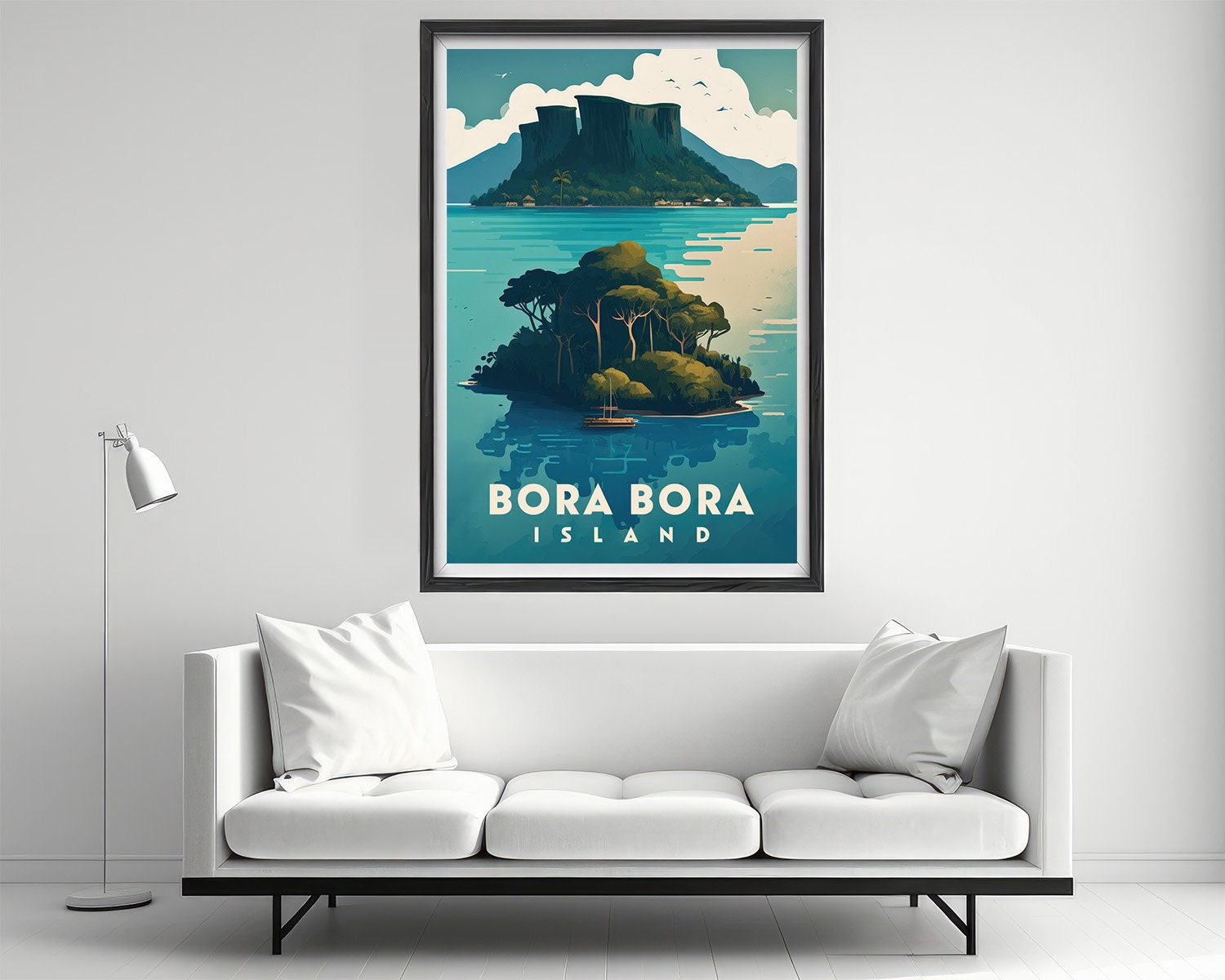 Bora Bora Island Travel Poster,bora Bora Island Wall Art Print,bora ...