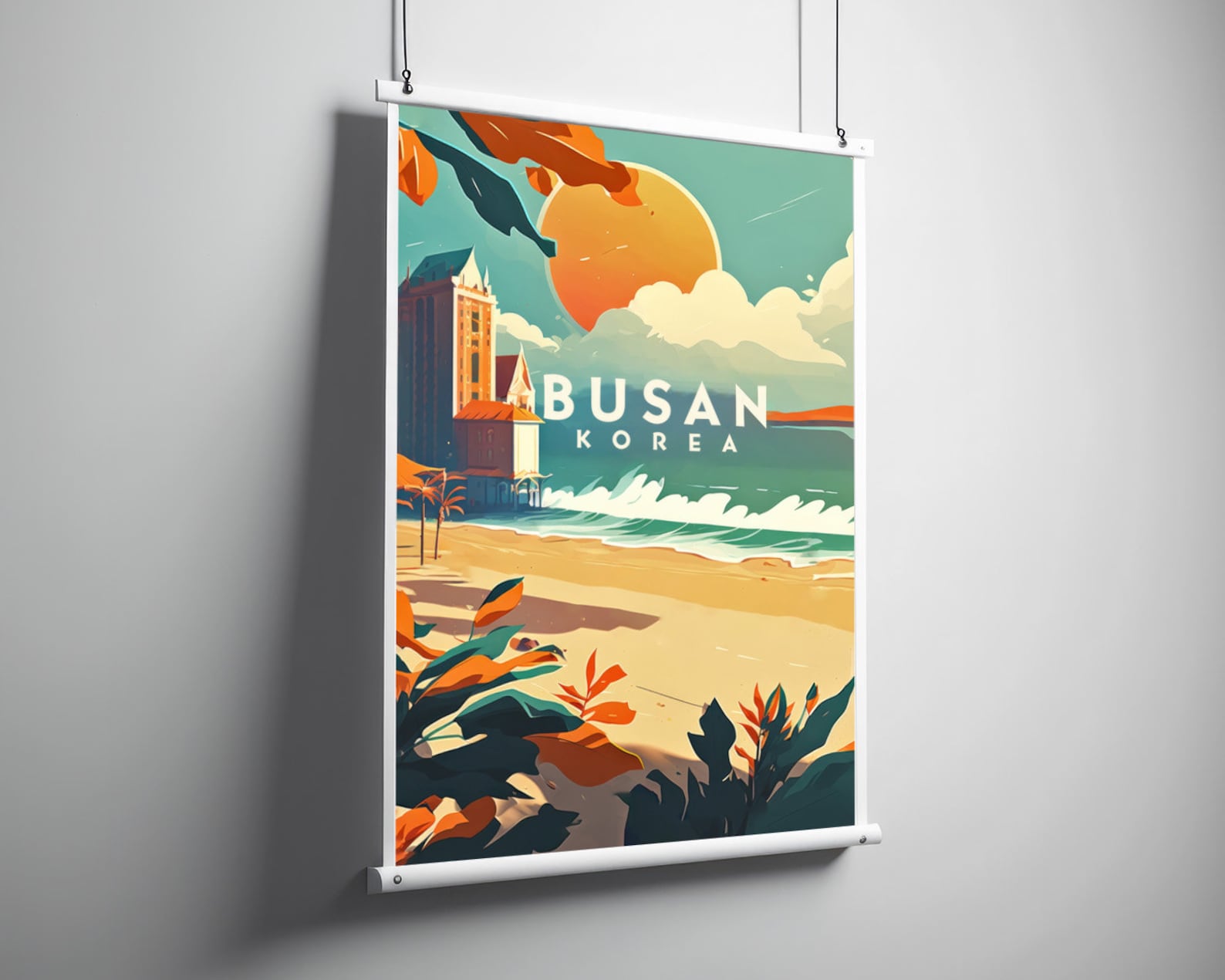 South Korea Busan Travel Poster,korea Busan Wall Art Print,south Korea ...