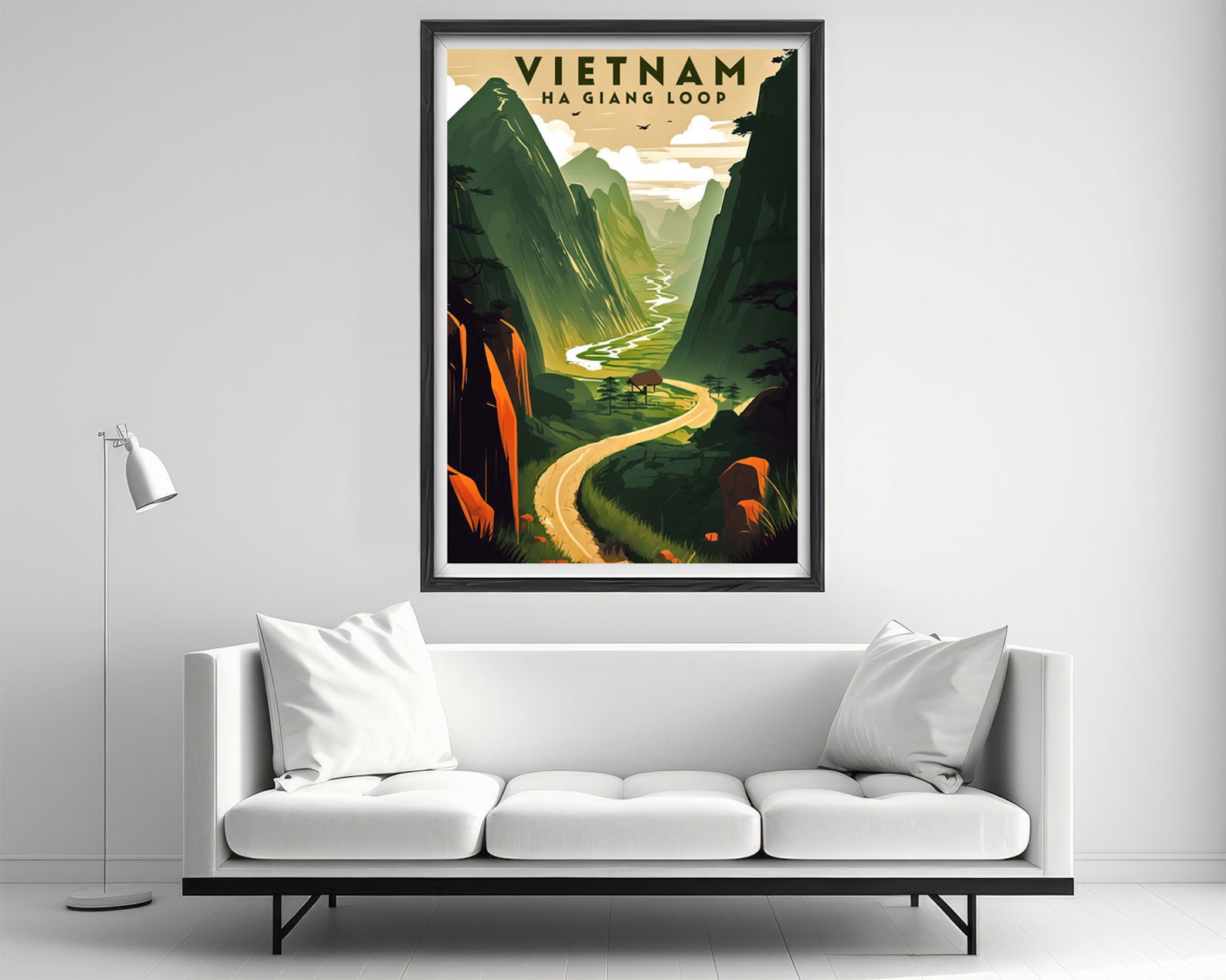 Vietnam Ha Giang Loop Travel Poster,vietnam Wall Art Print,vietnam ...