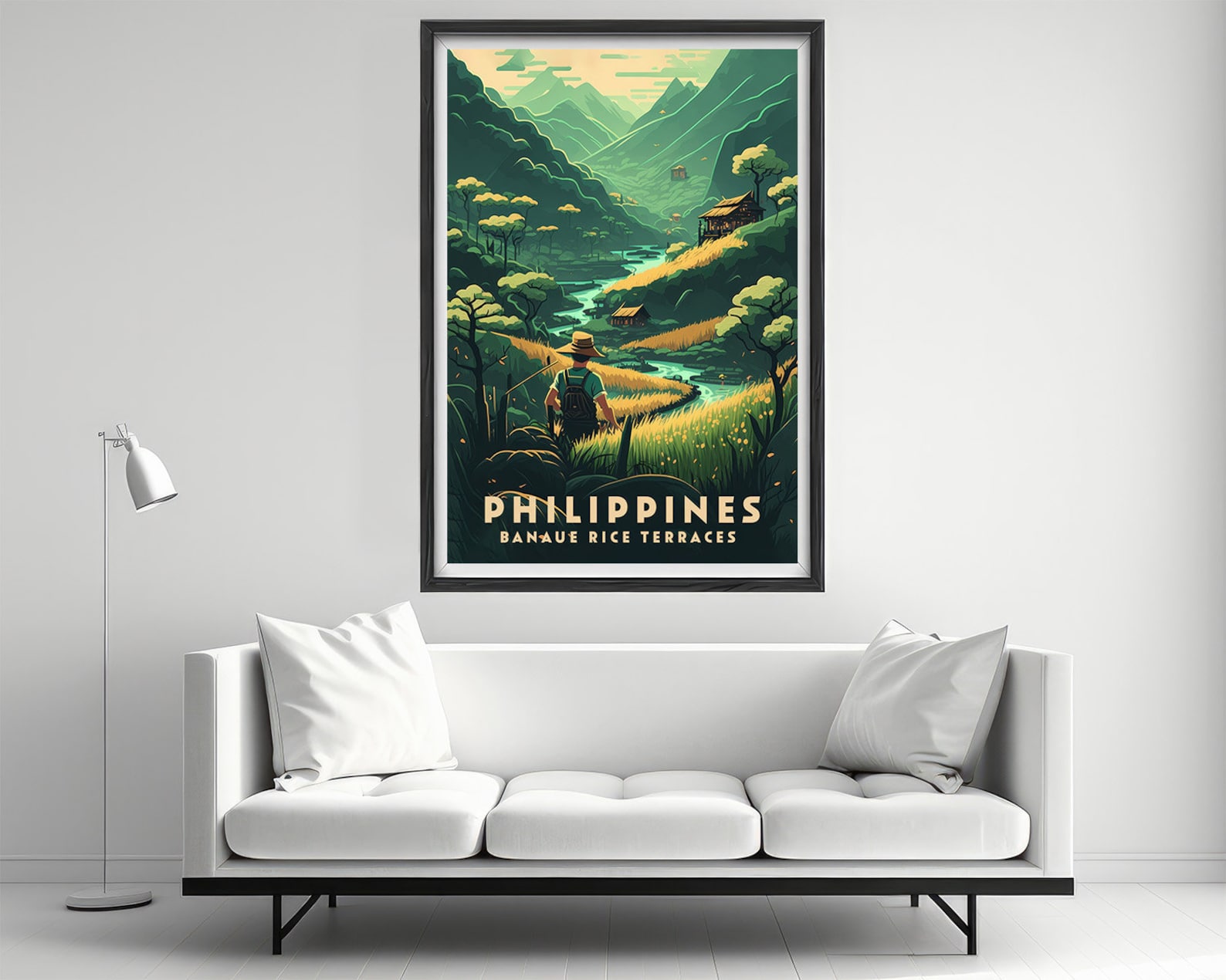 Philippines Banaue Travel Poster,philippines Banaue Wall Art Print ...