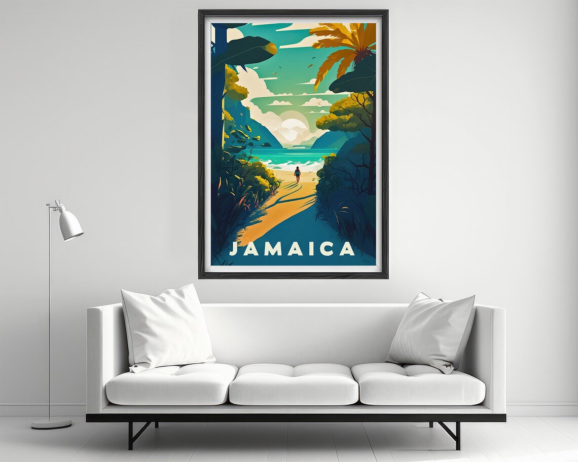Jamaica Travel Poster,jamaica Wall Art,jamaica Print,jamaica,jamaica ...