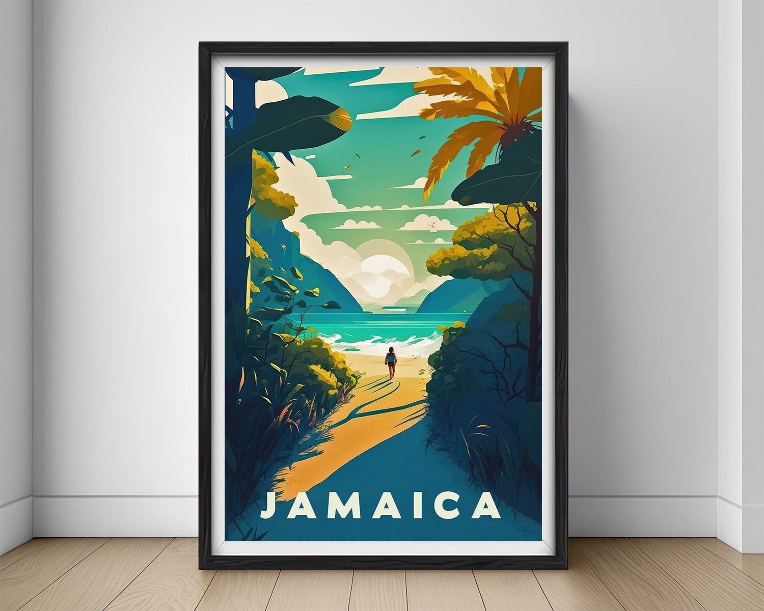 Jamaica Travel Poster,jamaica Wall Art,jamaica Print,jamaica,jamaica ...