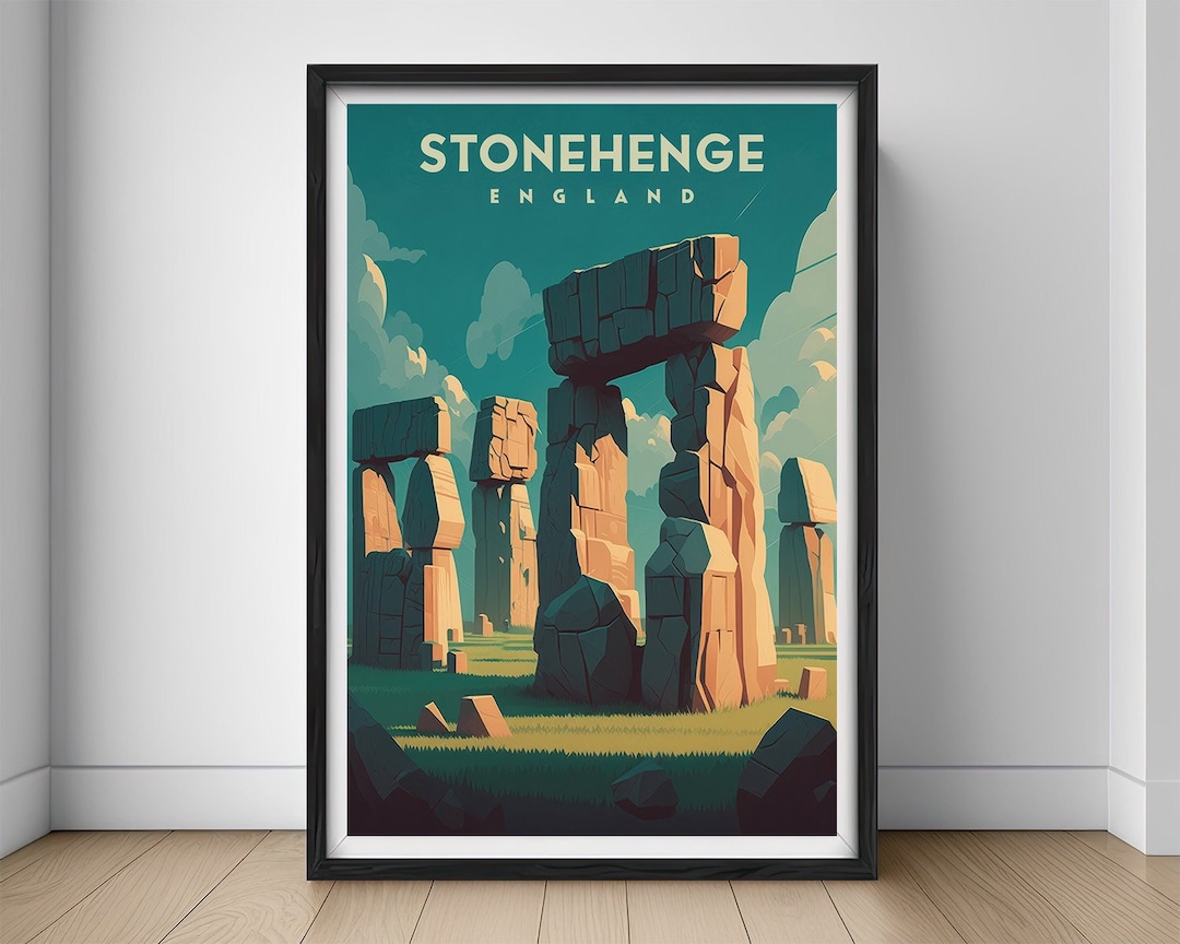 Stonehenge England Travel Poster,england Wall Art Print,stonehenge ...