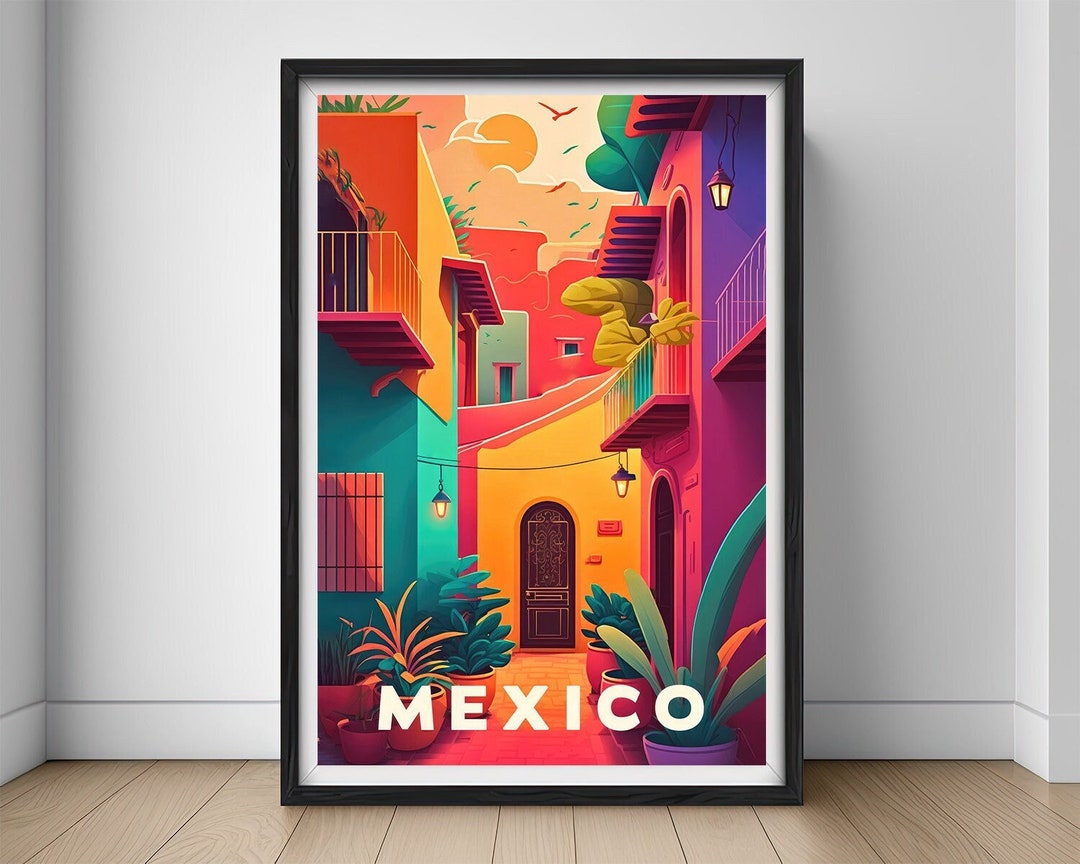 Mexico Travel Poster, Mexico Print,mexico Wall Art,mexico Travel Art ...