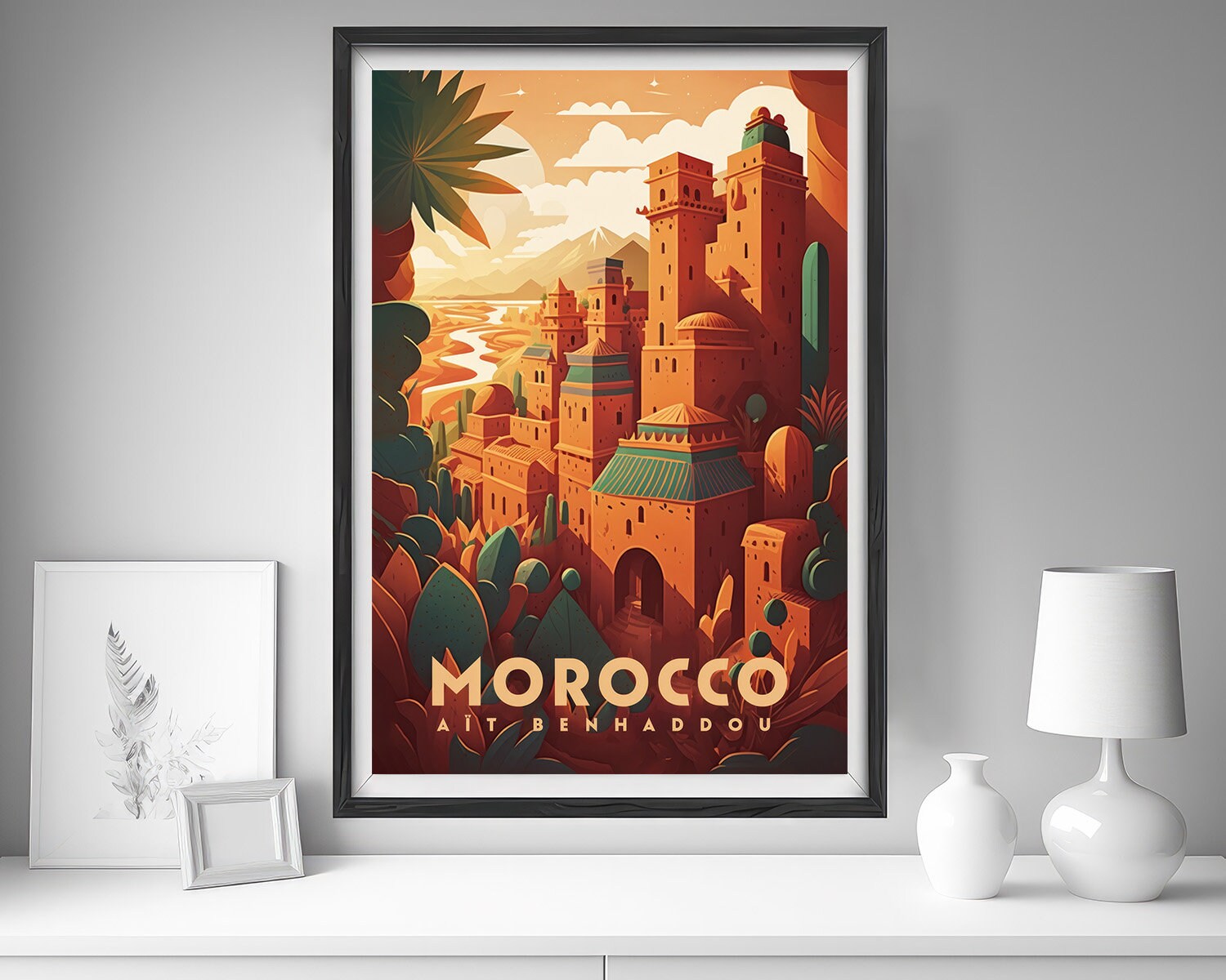 Morocco Marrakesh Travel Poster,morocco Marrakesh Wall Art Print ...