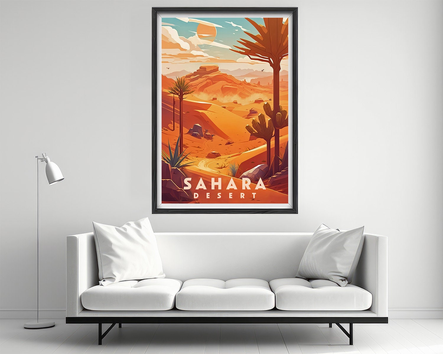 Sahara Desert Travel Poster,sahara Desert Wall Art Print,sahara Desert ...