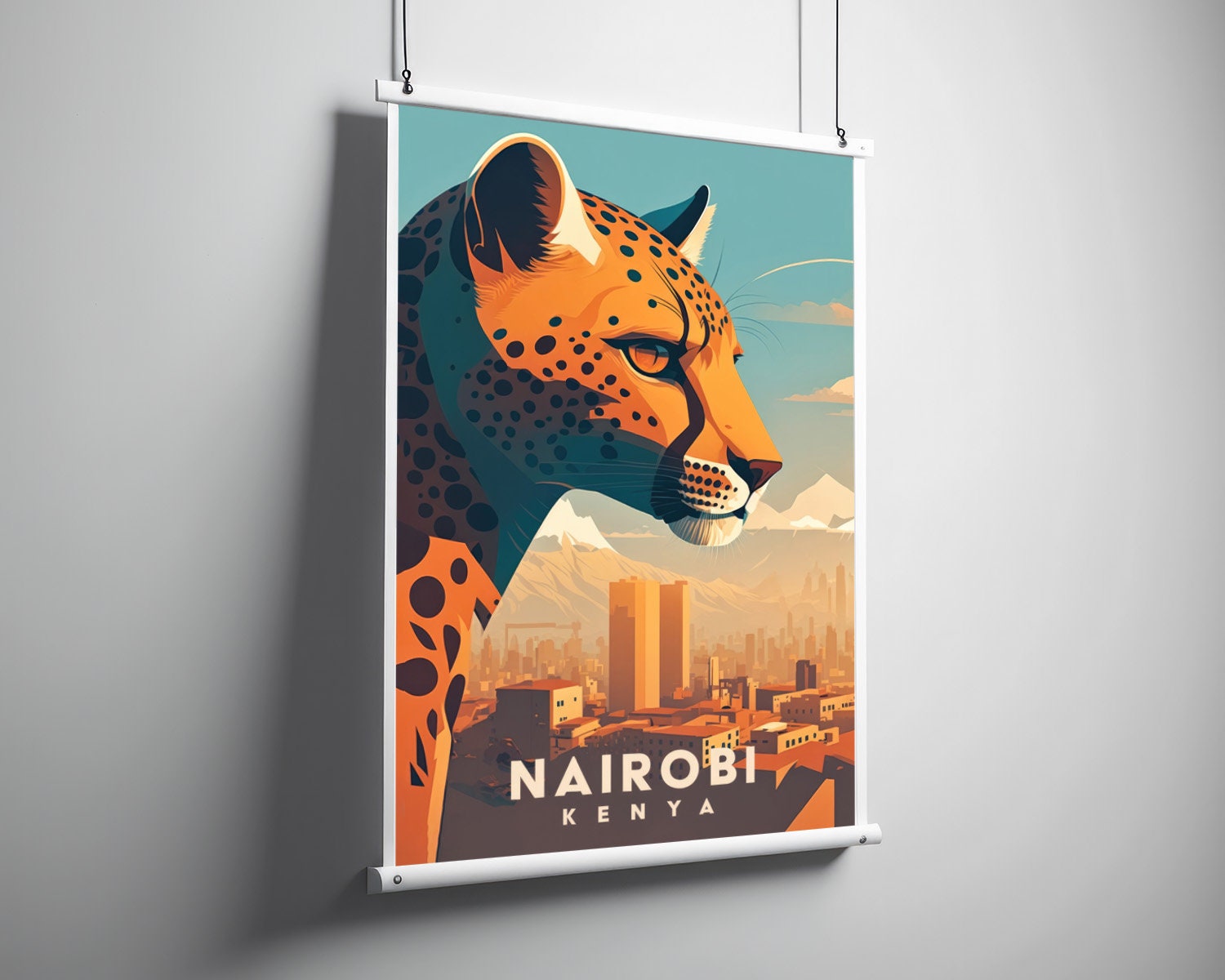 Nairobi Kenya Travel Poster,nairobi Kenya Wall Art Print,nairobi Kenya ...