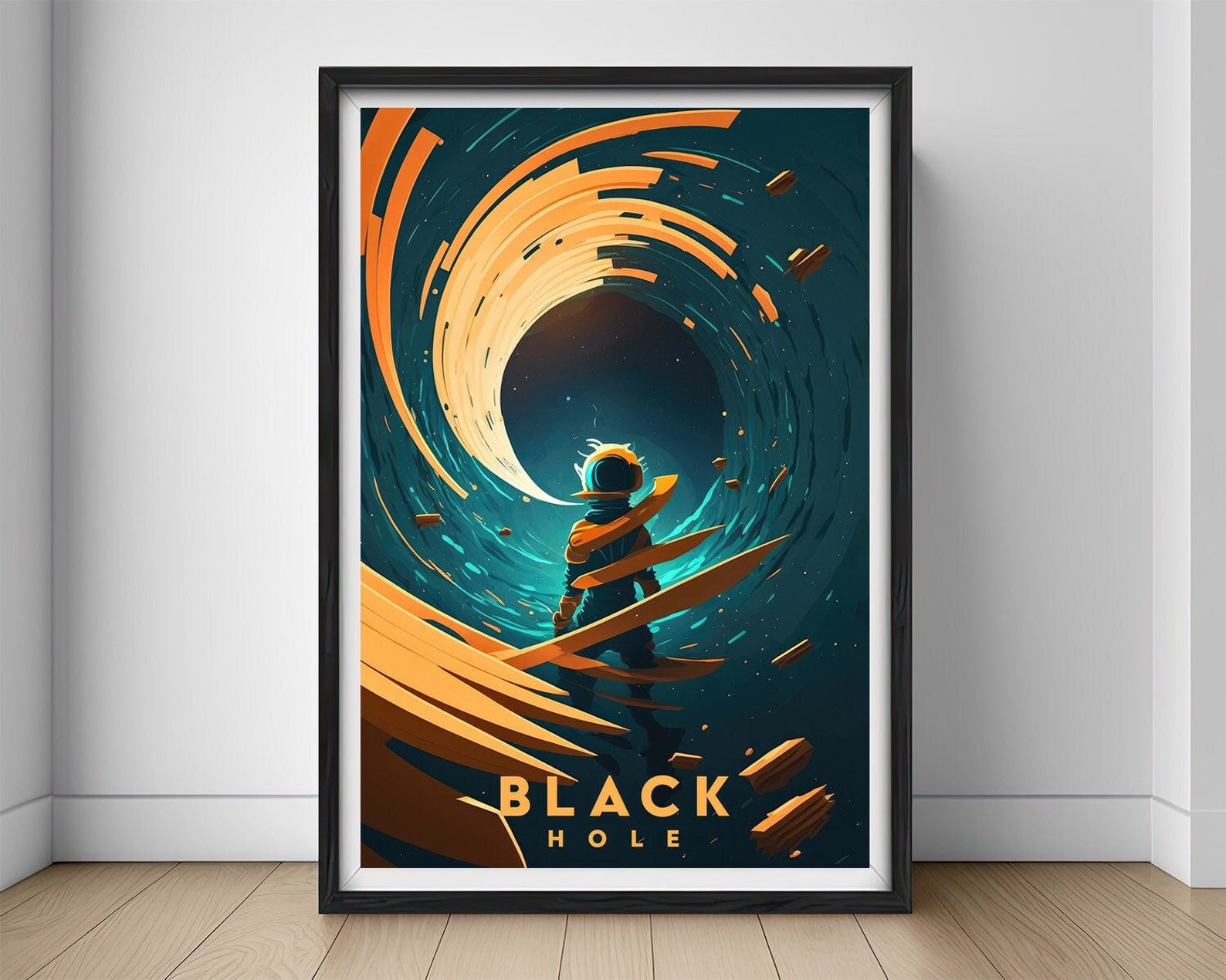 Black Hole Travel Poster,black Hole Print,space Wall Art Print,milky ...