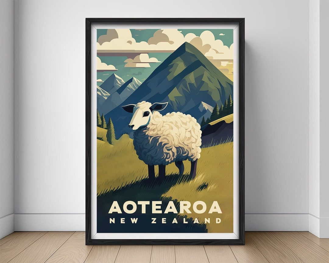 New Zealand Poster,new Zealand Print,new Zealand Wall Art, New Zealand ...