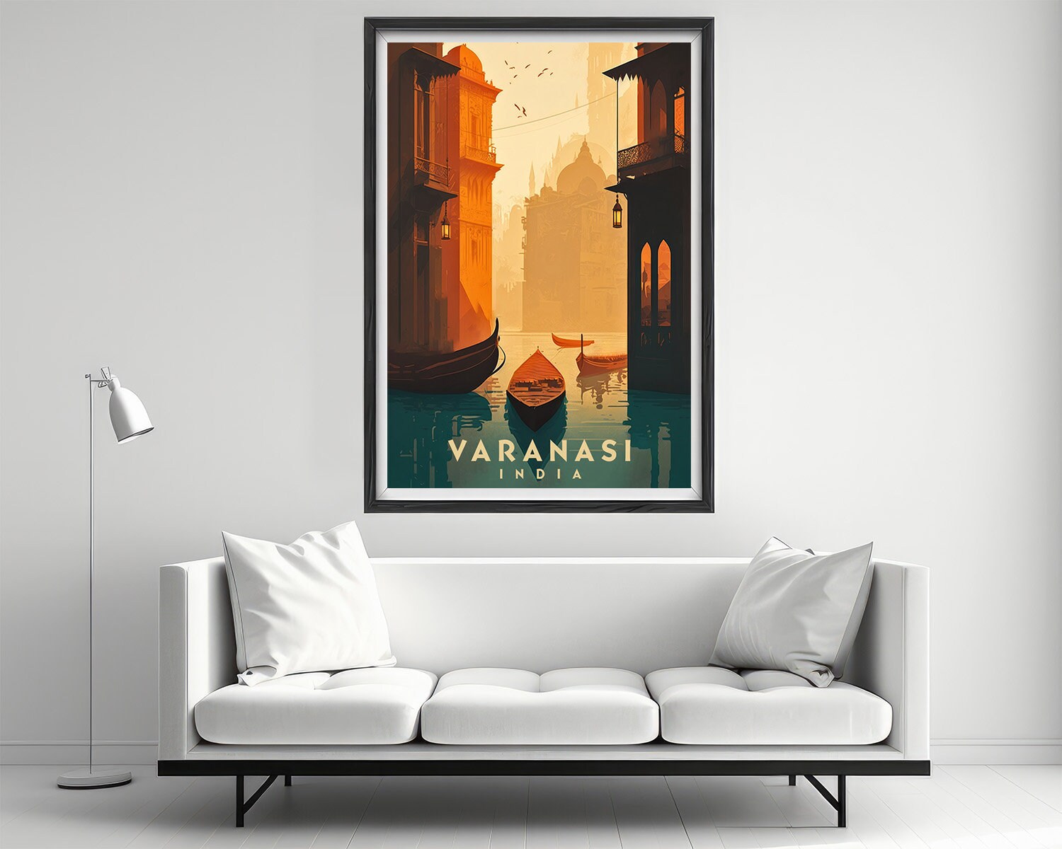 Varanasi India Travel Poster,varanasi India Wall Art Print,india,india ...