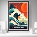 Tsunami Travel Poster,tsunami Print,tsunami Wall Art Print,natural ...