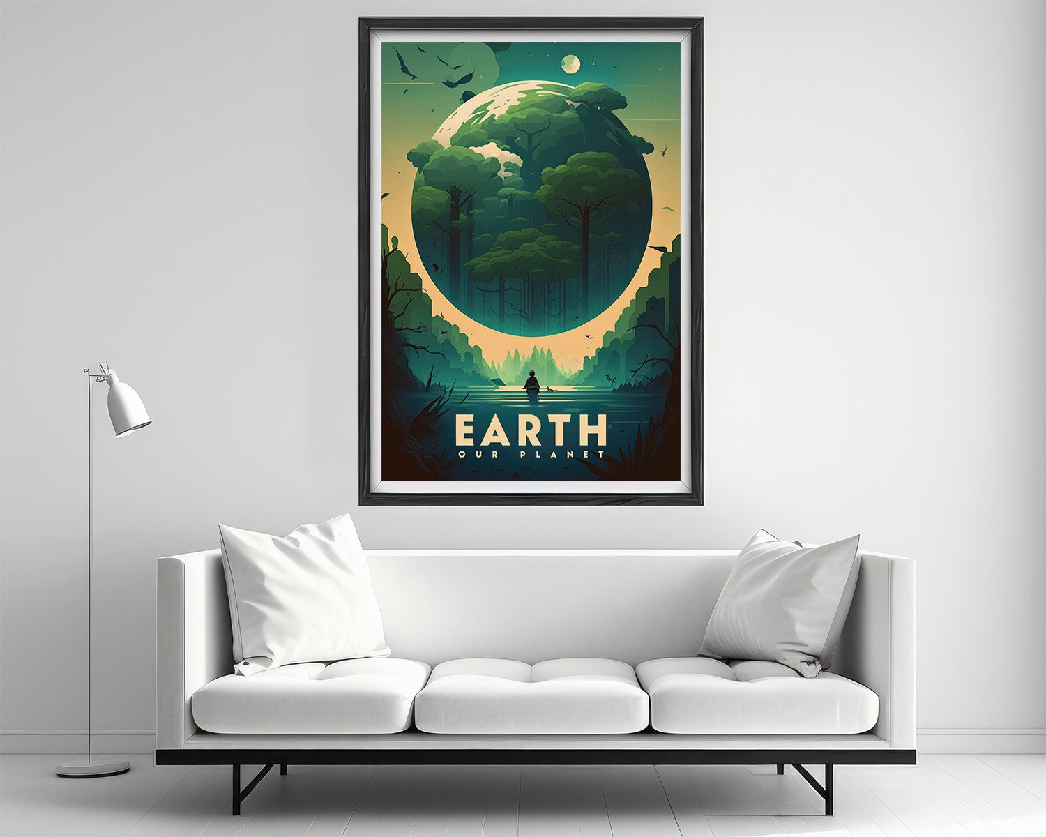 Planet Earth Travel Poster,planet Earth Wall Art Print,planet Earth ...