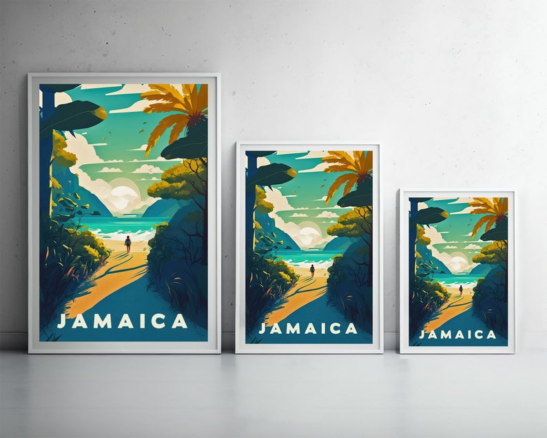 Jamaica Travel Poster,jamaica Wall Art,jamaica Print,jamaica,jamaica ...
