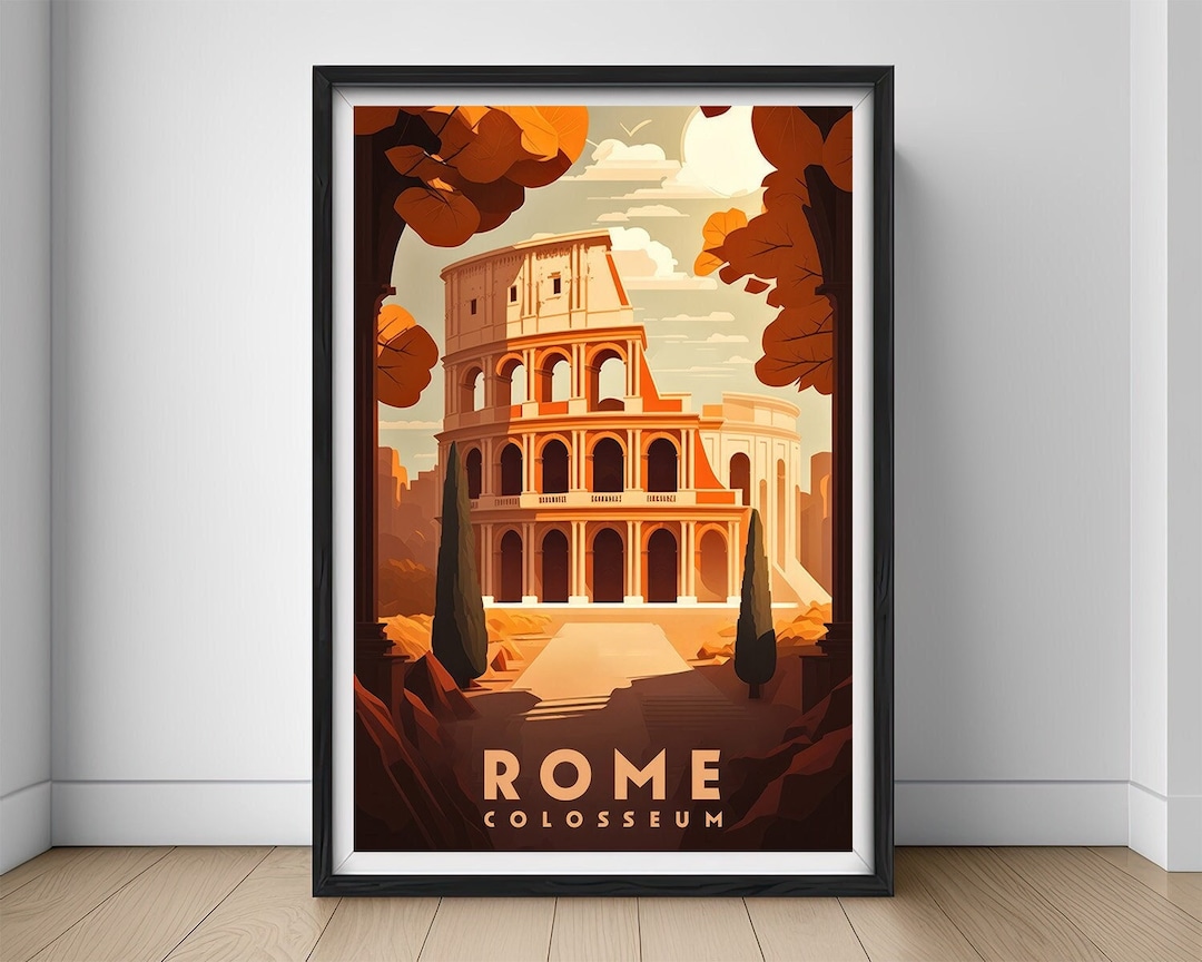 Rome Travel Poster,rome Print,rome Wall Art Print,rome Italy Poster ...
