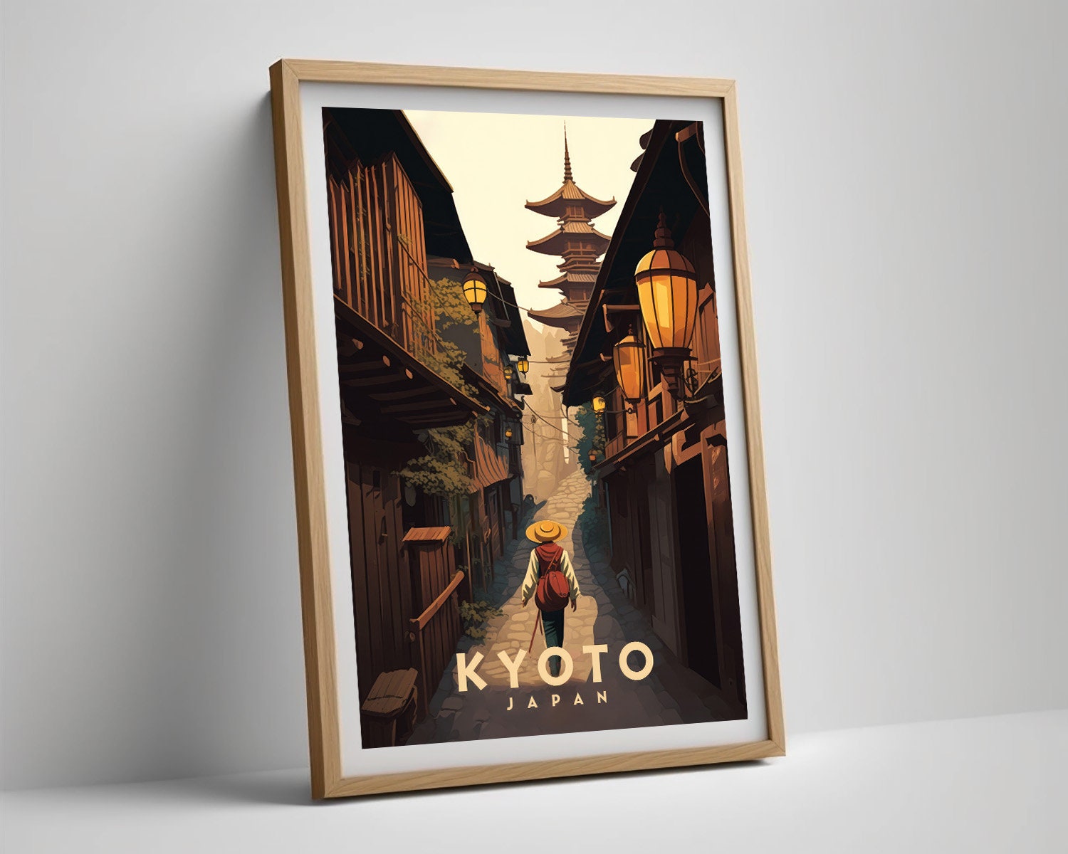 Kyoto Japan Travel Poster,kyoto Japan Wall Art Print,kyoto Japan ...