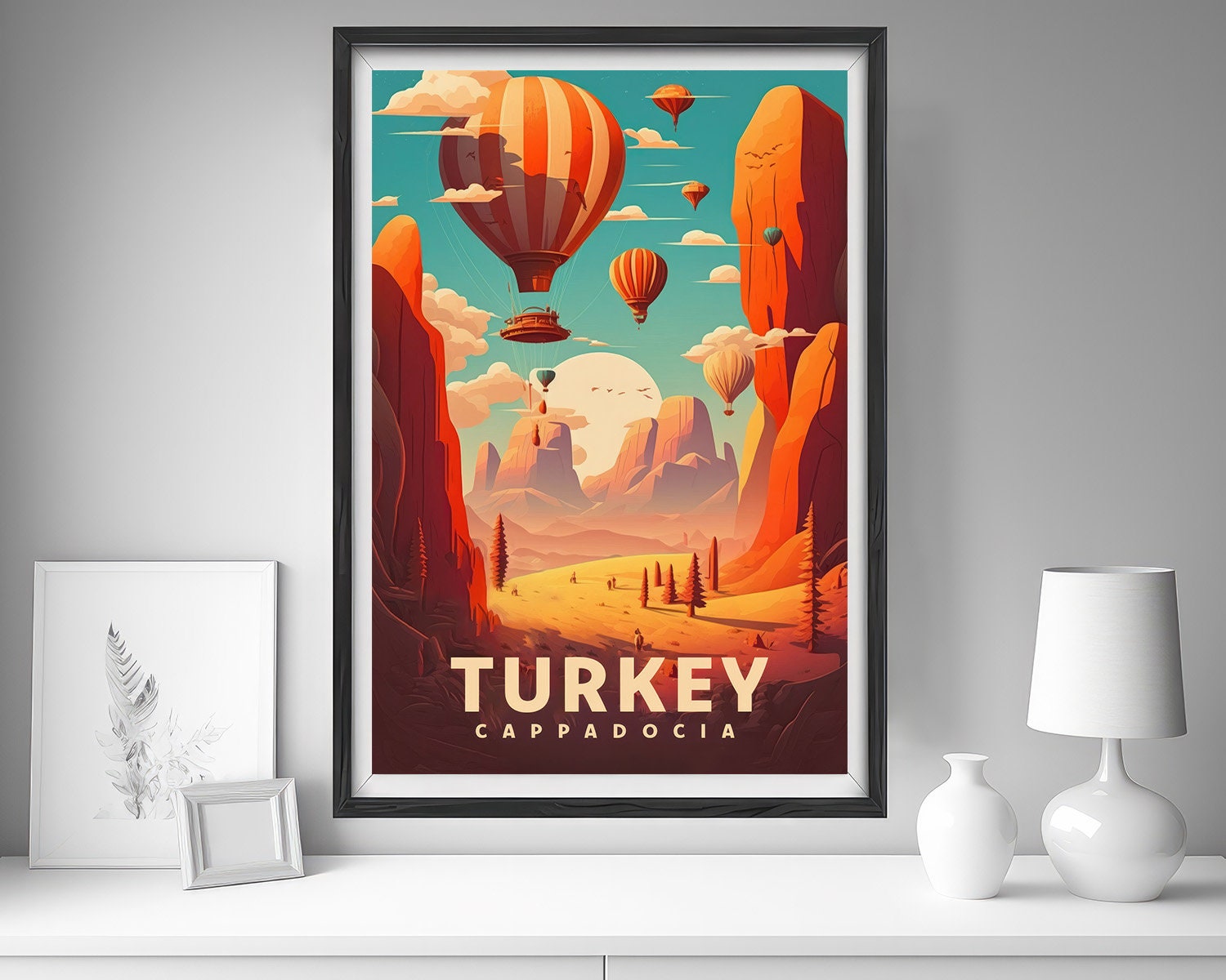 Turkey Cappadocia Travel Poster,turkey Cappadocia Wall Art Print,turkey ...
