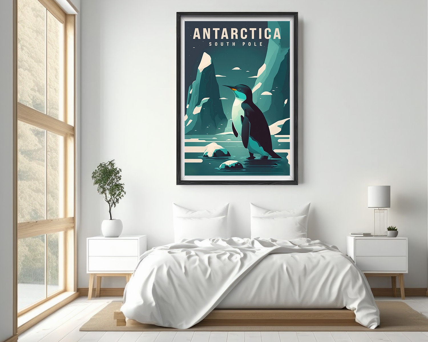 Antarctica Travel Poster, Antarctica Wall Art Print, Antarctica ...