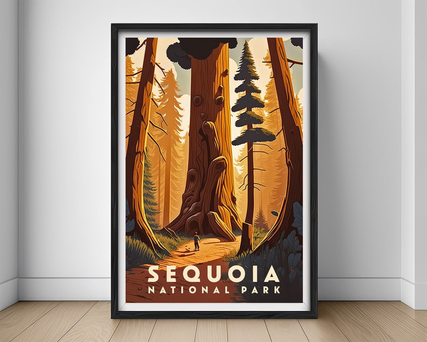 Sequoia National Park Travel Poster,sequoia National Park Wall Art ...