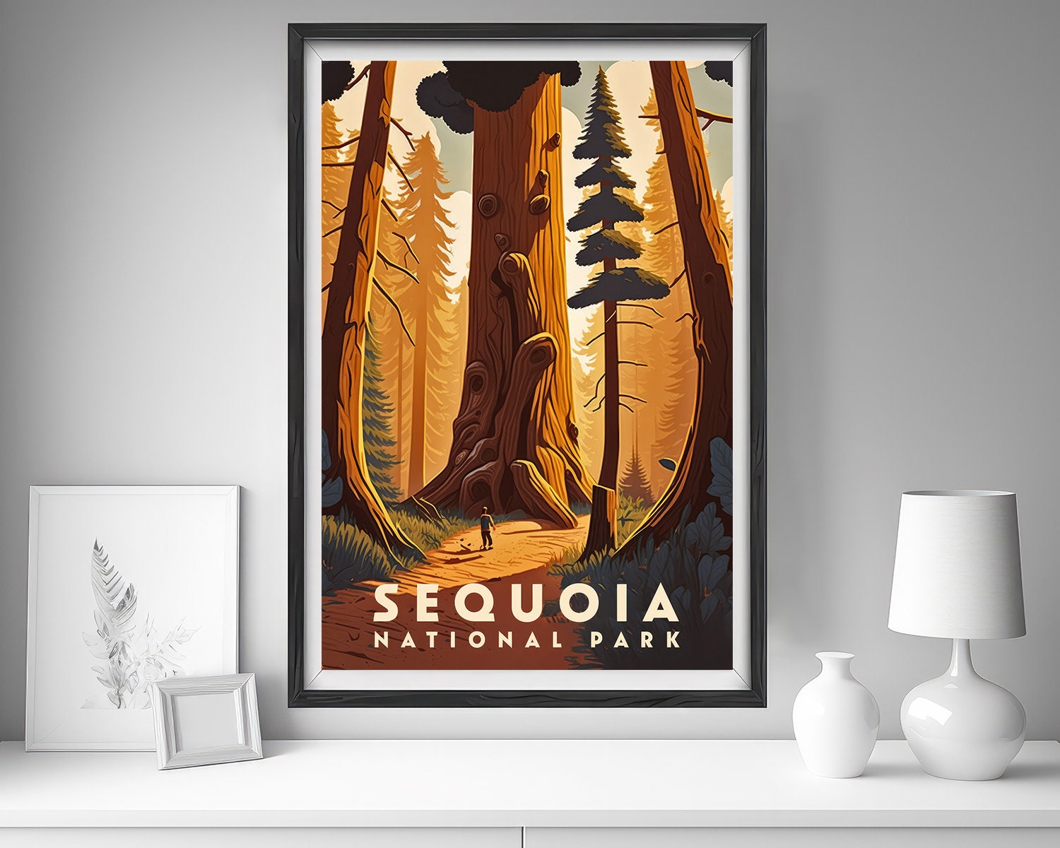 Sequoia National Park Travel Poster,sequoia National Park Wall Art ...