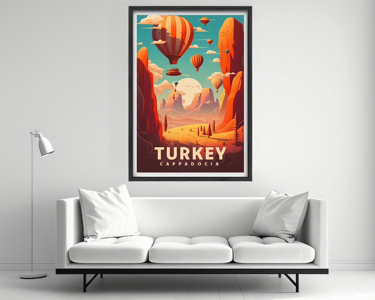 Turkey Cappadocia Travel Poster,turkey Cappadocia Wall Art Print,turkey ...