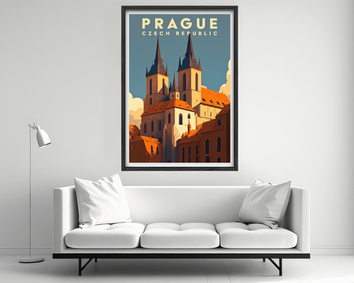 Prague Travel Poster,czech Republic Wall Art Print,prague Czech ...