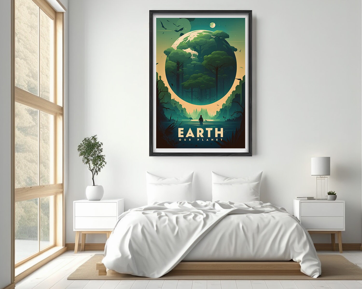 Planet Earth Travel Poster,planet Earth Wall Art Print,planet Earth ...
