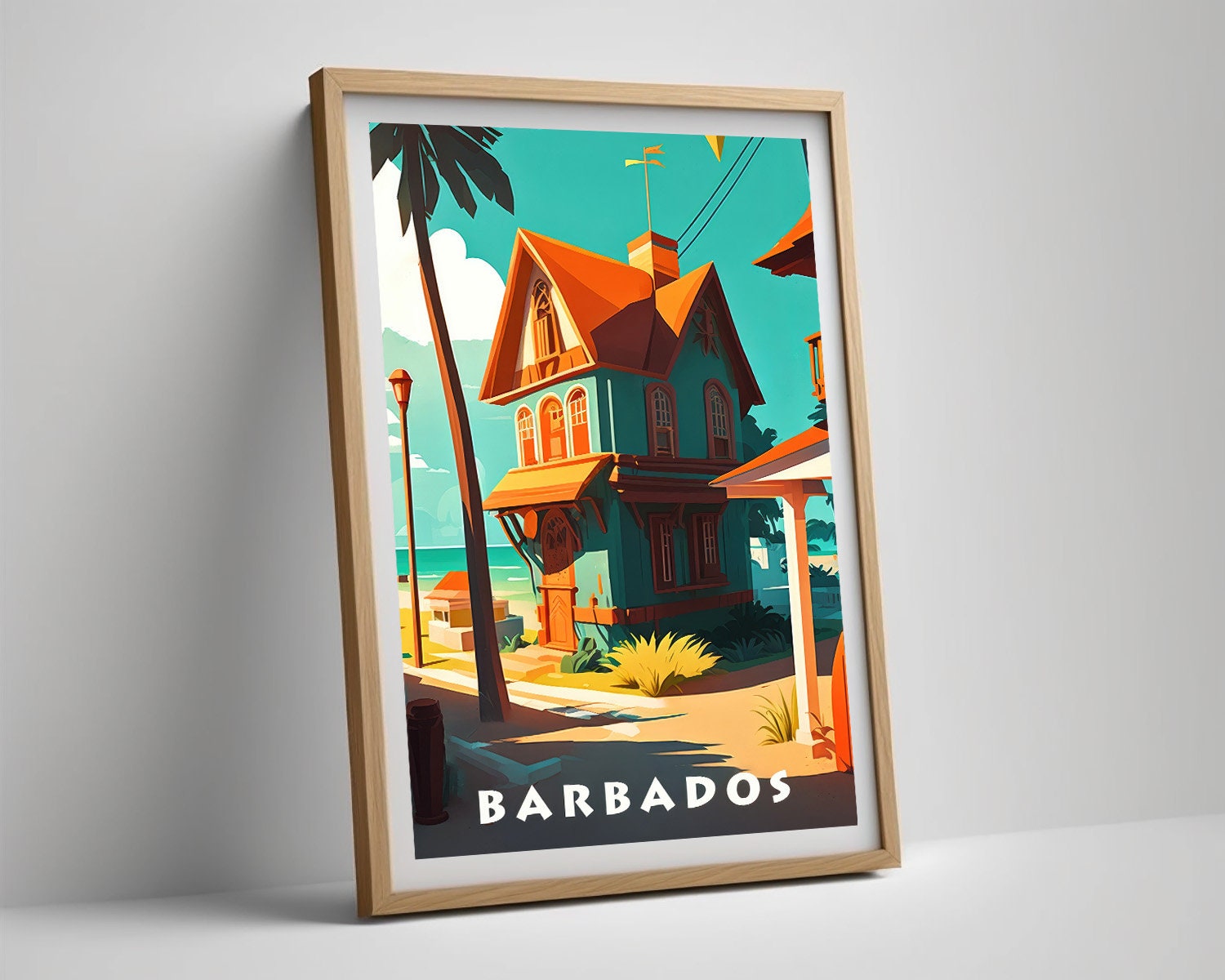 Barbados Travel Poster, Barbados Print, Barbados Wall Art Print ...