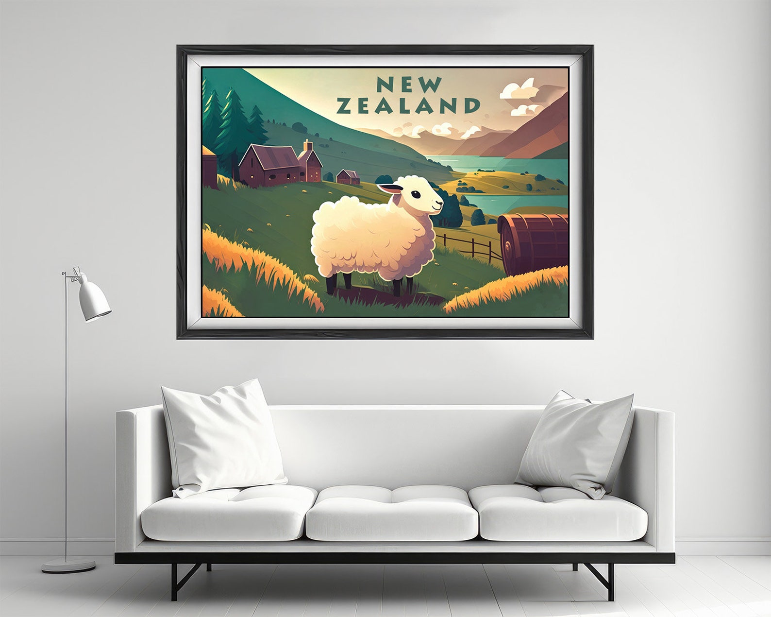 New Zealand Travel Poster,new Zealand Wall Art Print,new Zealand ...