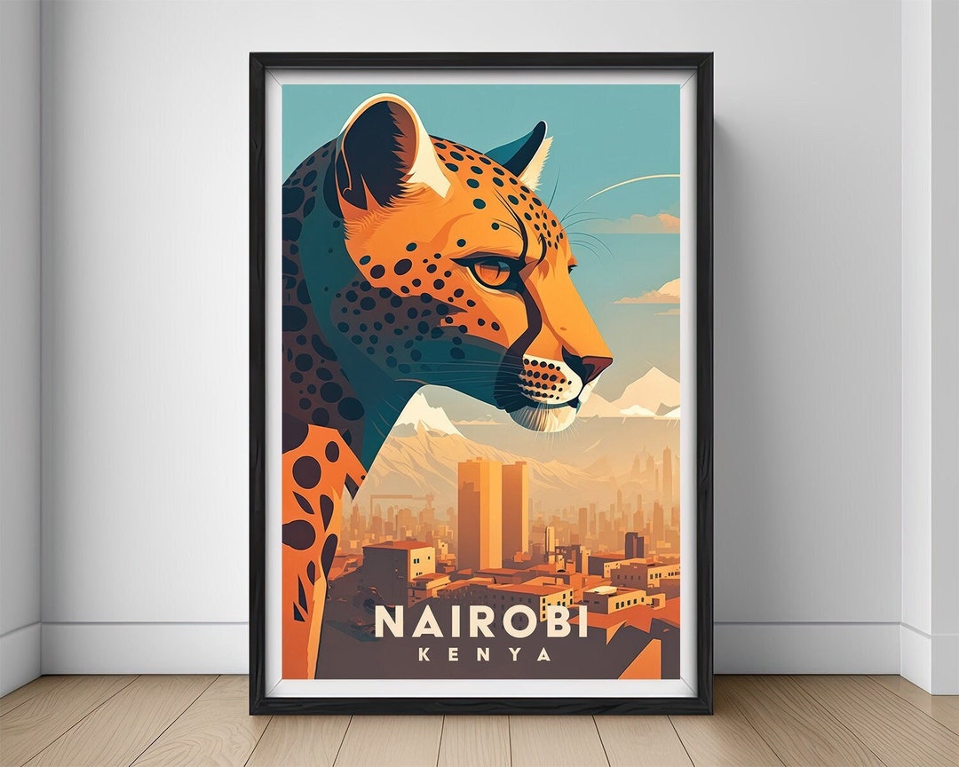 Nairobi Kenya Travel Poster,nairobi Kenya Wall Art Print,nairobi Kenya ...