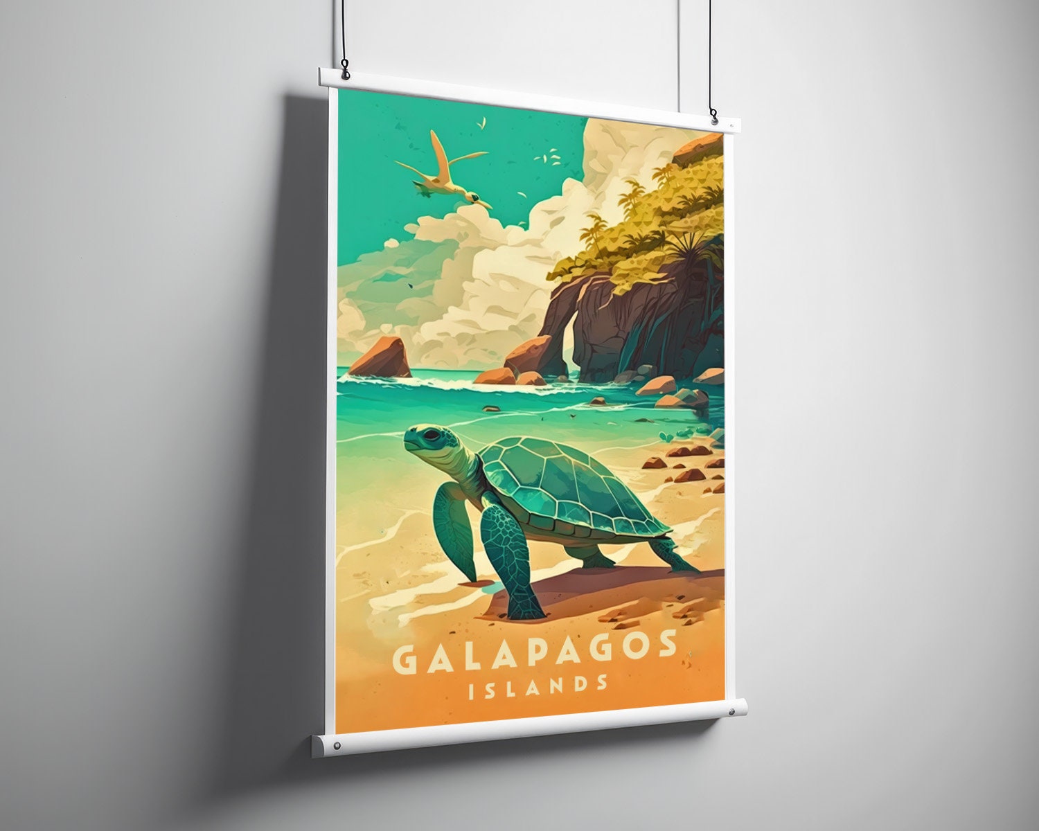 Galapagos Island Ecuador Travel Poster,galapagos Island Ecuador Wall ...