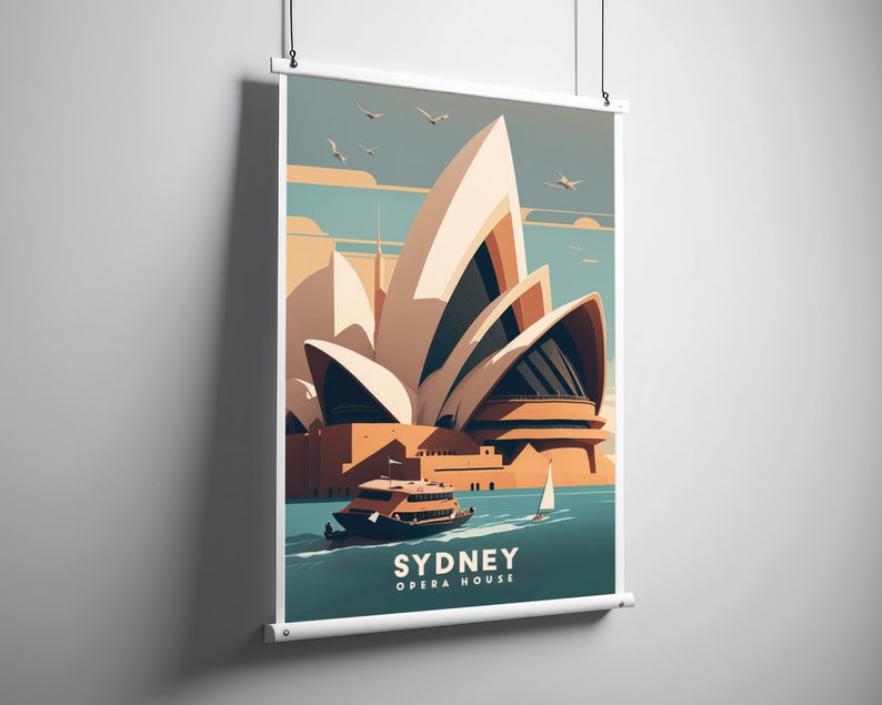 Sydney Poster,sydney Print,sydney Wall Art, Sydney Painting,sydney ...